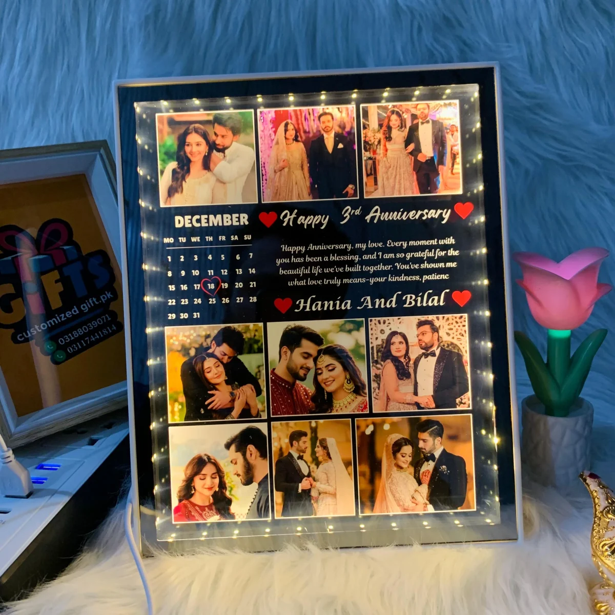Customized 2 in 1 3D Magic Mirror Frame – CustomizedGift.PK